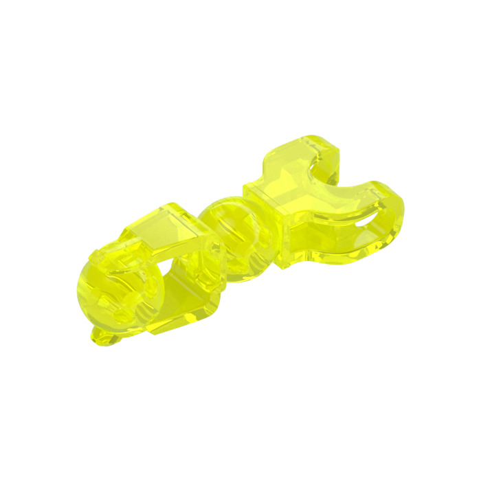 LEGO Transparent Neon Green Arm / Leg with 2 Ball Joints and Ball ...