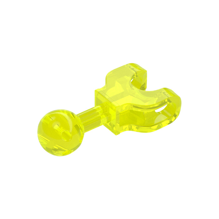 LEGO Transparent Neon Green Ball Joint on Axle with Ball Socket (90611 ...