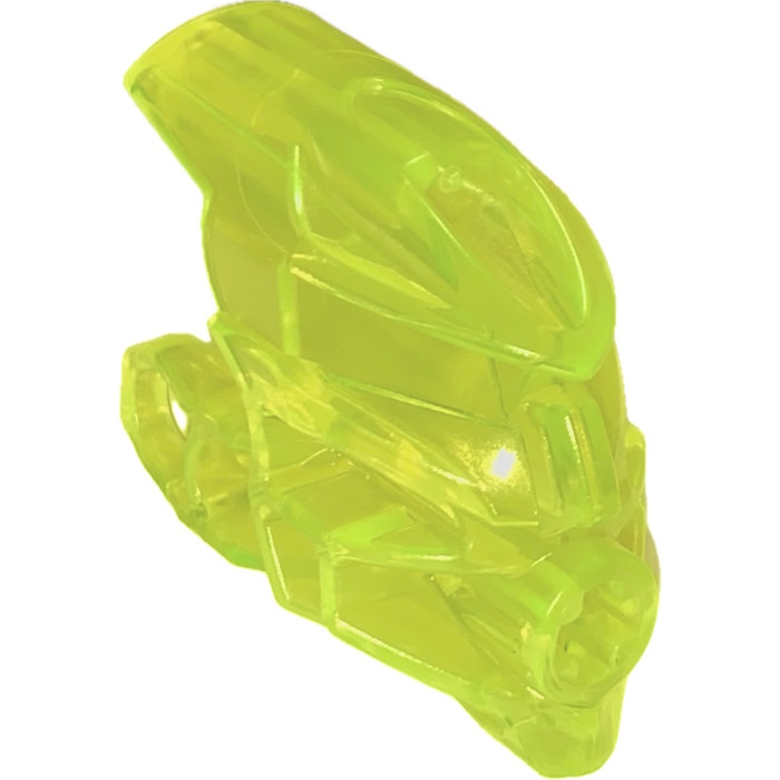 LEGO Transparent Neon Green Bionicle Head Connector Block (Av-Matoran ...