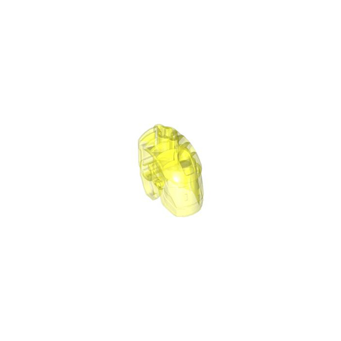 LEGO Transparent Neon Green Bionicle Head Connector Block (Glatorian ...