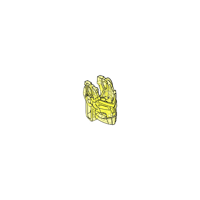 LEGO Transparent Neon Green Bionicle Head Connector Block (Toa Okoto ...