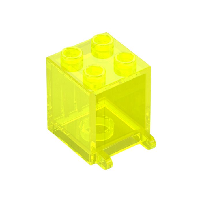 LEGO Transparent Neon Green Container 2 x 2 x 2 (4345 / 30060) | Brick Owl