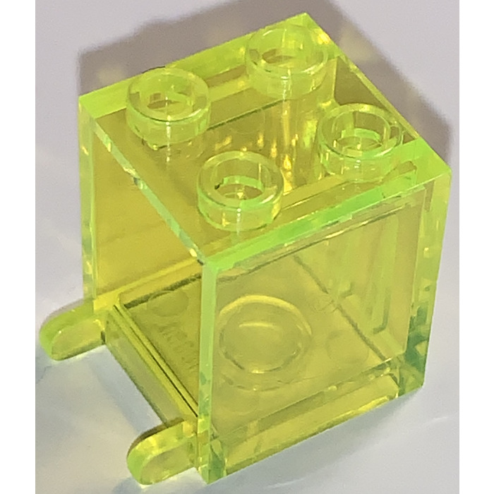 LEGO Transparent Neon Green Container 2 x 2 x 2 (4345 / 30060) | Brick Owl