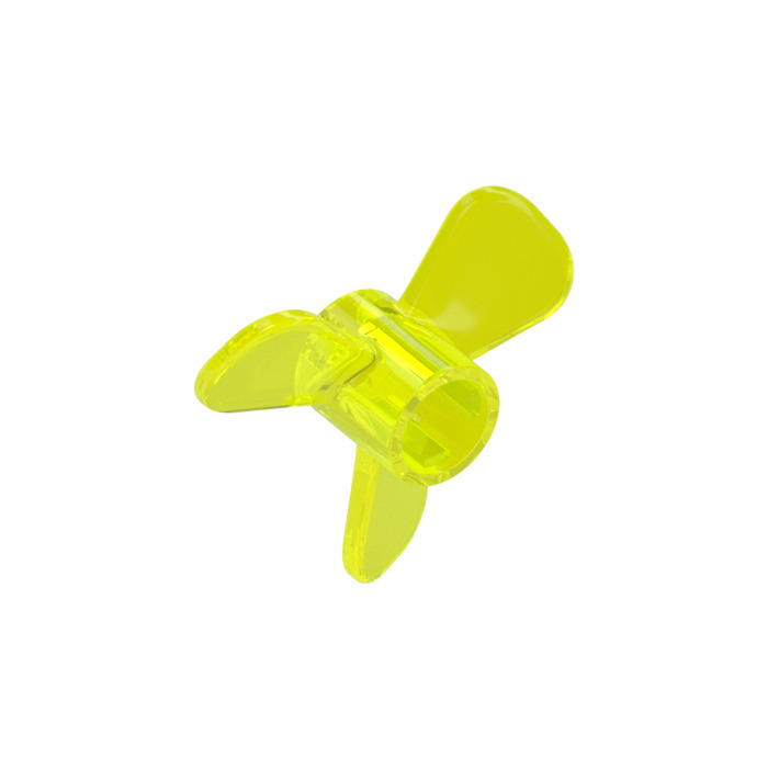 LEGO Transparent Neon Green Propeller with 3 Blades and Axle Hole (6041 ...