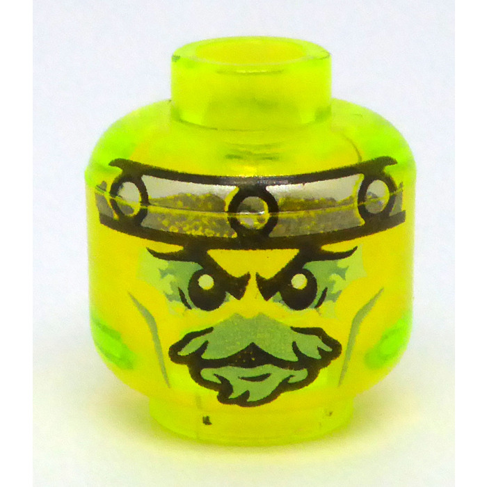 LEGO Transparent Neon Green Soul Archer Minifigure Head (3626 / 21439 ...