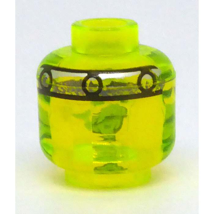 LEGO Transparent Neon Green Soul Archer Minifigure Head (3626 / 21439 ...