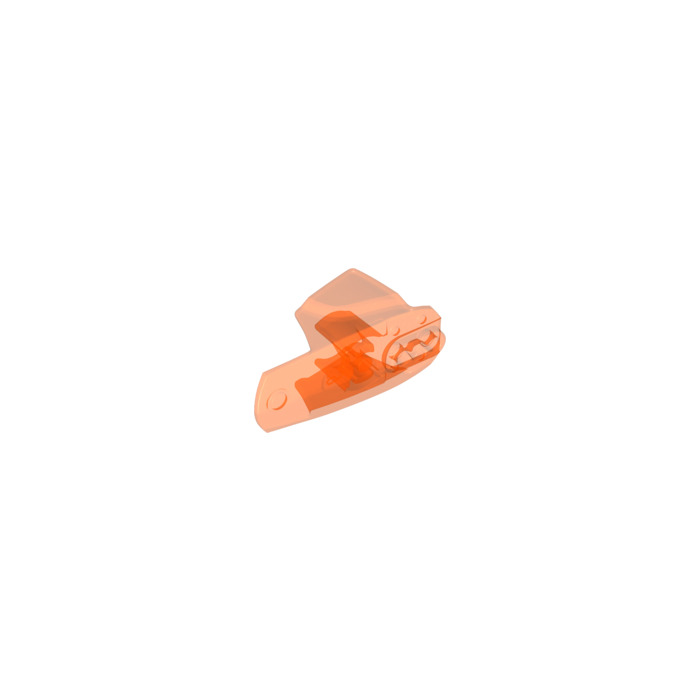 LEGO Transparent Neon Reddish Orange Armor with Ball Joint Socket Size ...