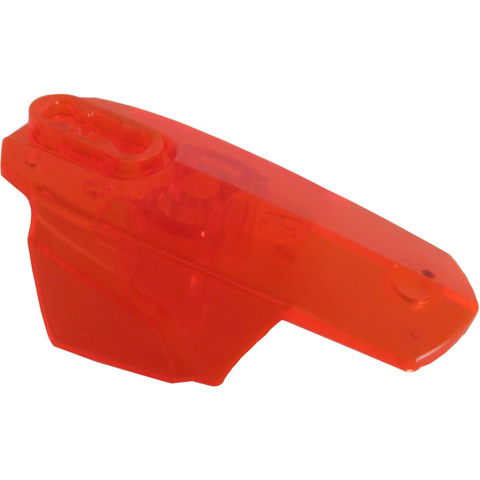 LEGO Transparent Neon Reddish Orange Armor with Ball Joint Socket Size ...