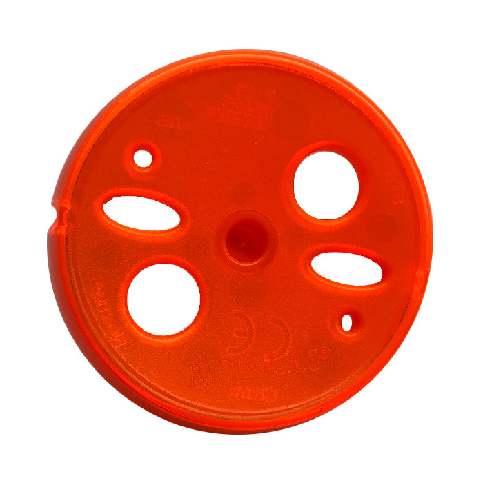 LEGO Transparent Neon Reddish Orange Bionicle Throwing Disk with ...