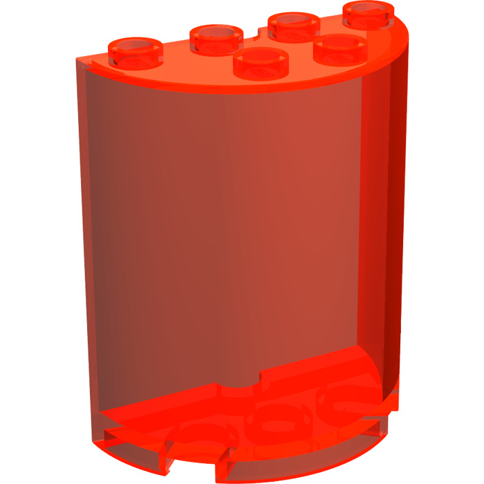 LEGO Cylinder 2 x 4 x 4 Half (6218 / 20430) | Brick Owl - LEGO Marketplace