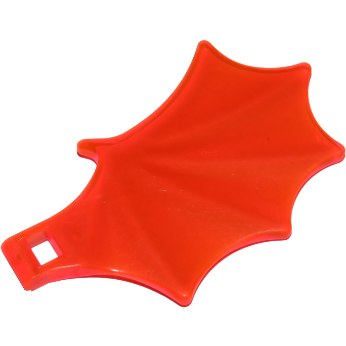 LEGO Transparent Neon Reddish Orange Dragon Wing with Bar Handle (6133 ...