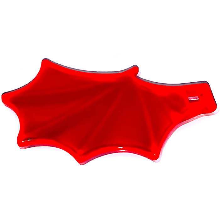 LEGO Transparent Neon Reddish Orange Dragon Wing with Bar Handle (6133 ...