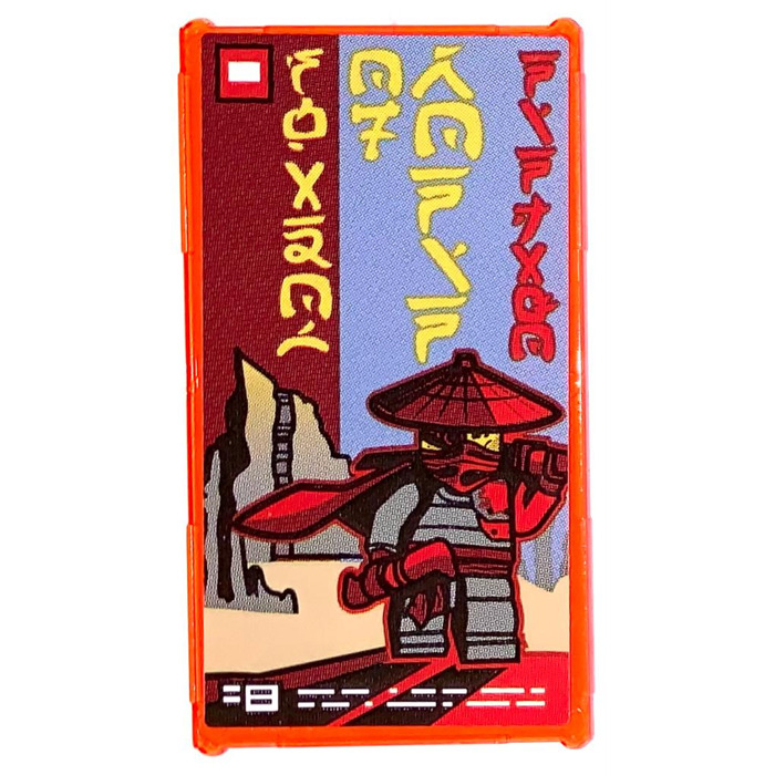 LEGO Glass for Window 1 x 4 x 6 with Shadow of Ronin Ninjago in ...