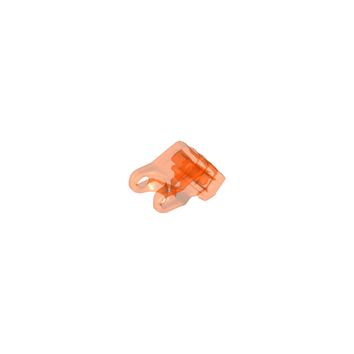 LEGO Transparent Neon Reddish Orange Hand with Joint Socket and Axle ...