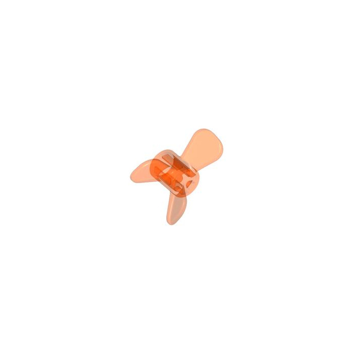 LEGO Transparent Neon Reddish Orange Propeller with 3 Blades and Axle ...