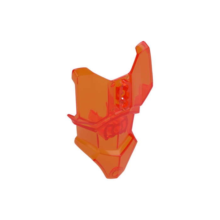 LEGO Transparent Neon Reddish Orange Torso Armor with Chest Holes ...