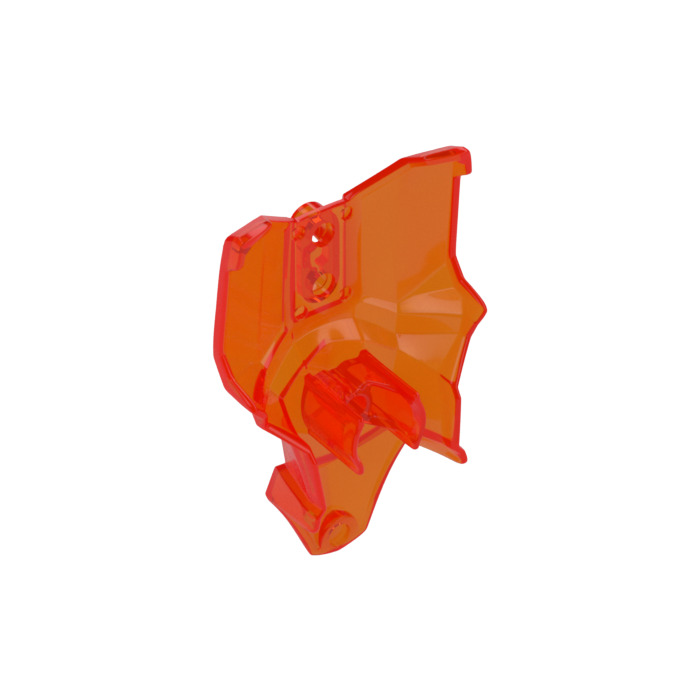 LEGO Transparent Neon Reddish Orange Torso Armor with Chest Holes ...