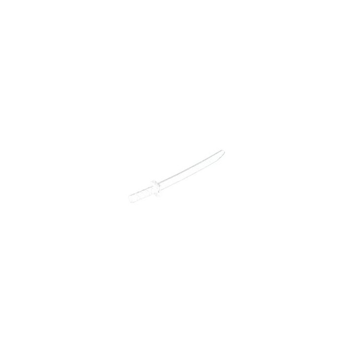 LEGO Transparent Opal Katana with Square Guard and Capped Pommel (21459 ...