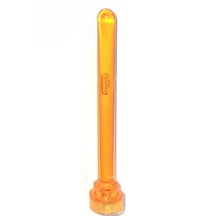 LEGO Transparent Orange Antenna 1 x 4 with Rounded Top (3957) | Brick Owl
