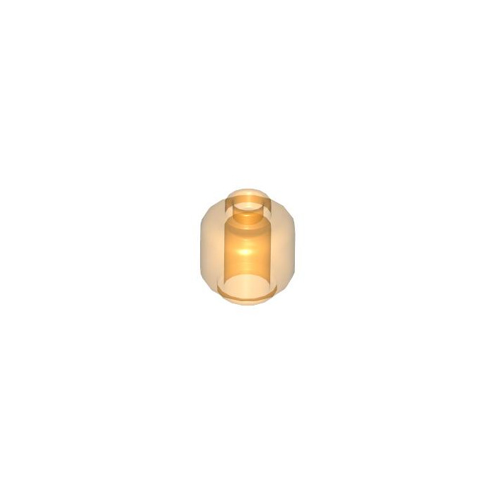 LEGO Transparent Orange Minifigure Head (3626 / 88475) | Brick Owl