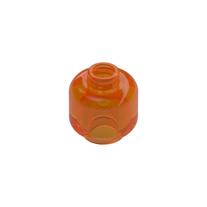 LEGO Transparent Orange Minifigure Head (3626 / 88475) | Brick Owl