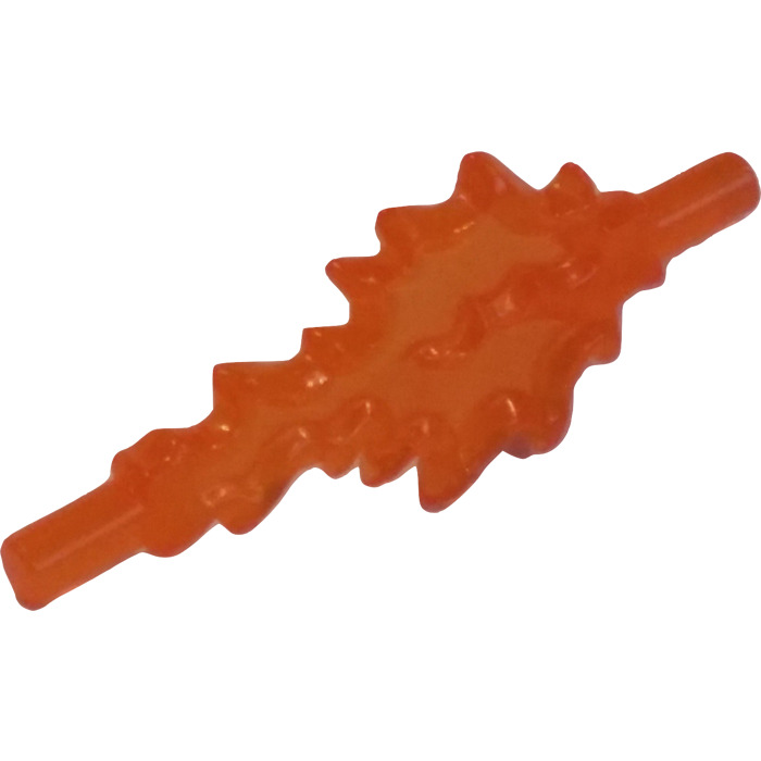 LEGO Transparent Orange Power Burst Bolt with Bar Ends (Large) | Brick ...