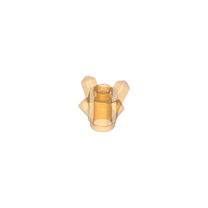 LEGO Transparent Orange Rock 1 x 1 Crystal with 4 Points (11127 / 28568 ...