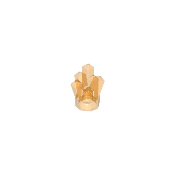 LEGO Transparent Orange Rock 1 x 1 Crystal with 5 Points (28623 / 30385 ...