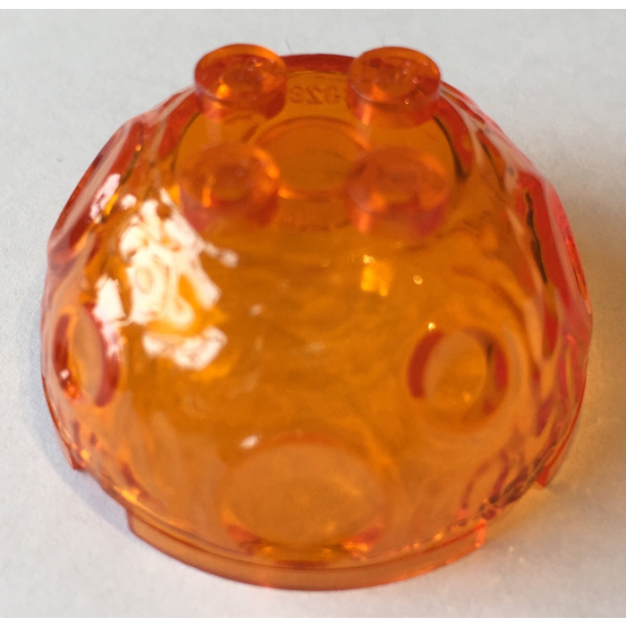 LEGO Transparent Orange Rock 4 x 4 Arctic Globe Top (30286) | Brick Owl ...
