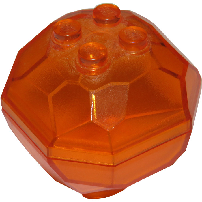 LEGO Transparent Orange Rock 4 x 4 Boulder | Brick Owl - LEGO Marketplace
