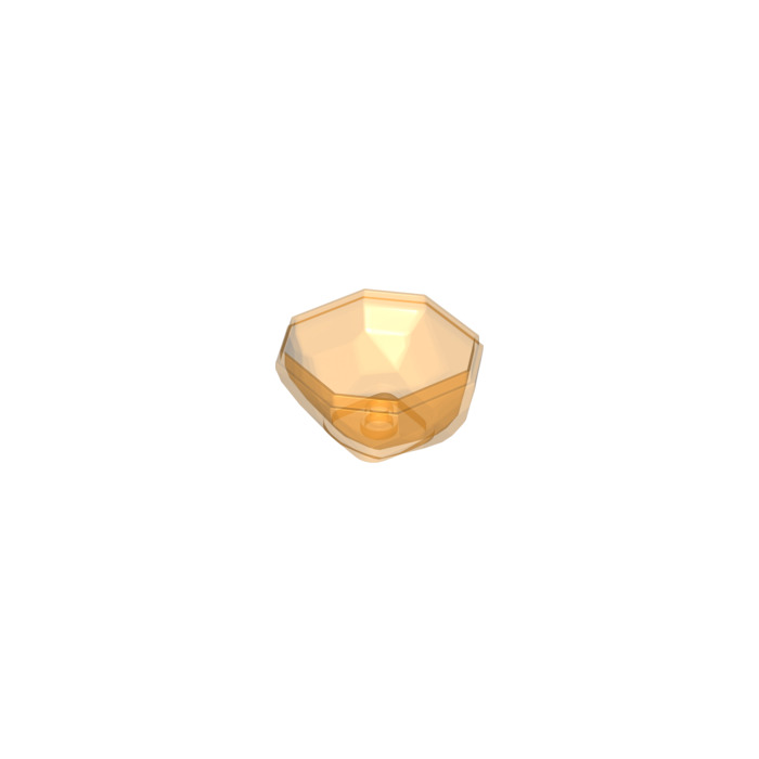 LEGO Transparent Orange Rock 4 x 4 Boulder Bottom (30294 / 42291 ...