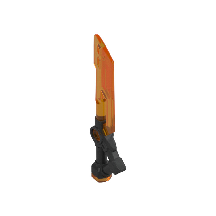 LEGO Sword with Holes in Blade with Pearl Dark Gray Triangular Hilt ...