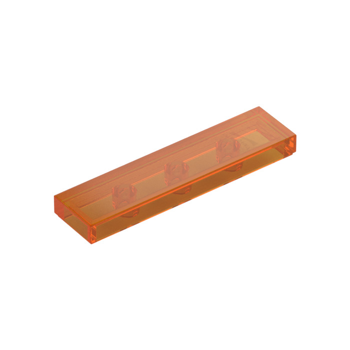 LEGO Transparent Orange Tile 1 x 4 (2431 / 35371) | Brick Owl - LEGO ...
