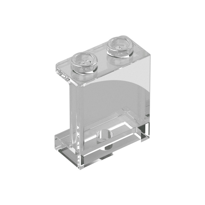 LEGO Panel 1 x 2 x 2 with Right Gray Curve with Side Supports, Hollow ...