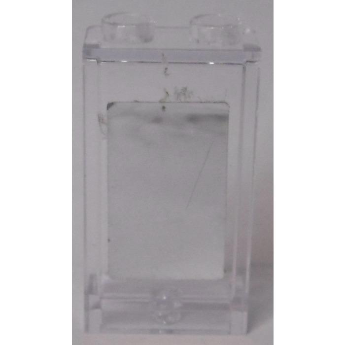 LEGO Transparent Panel 1 x 2 x 3 with Mirror Sticker with Side Supports ...