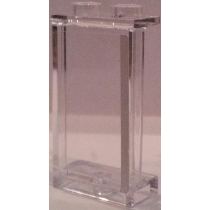 LEGO Transparent Panel 1 x 2 x 3 with White Stripe on Side Sticker with ...