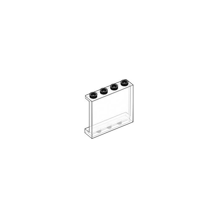 LEGO Transparent Panel 1 x 4 x 3 with Side Supports (35323 / 60581 ...