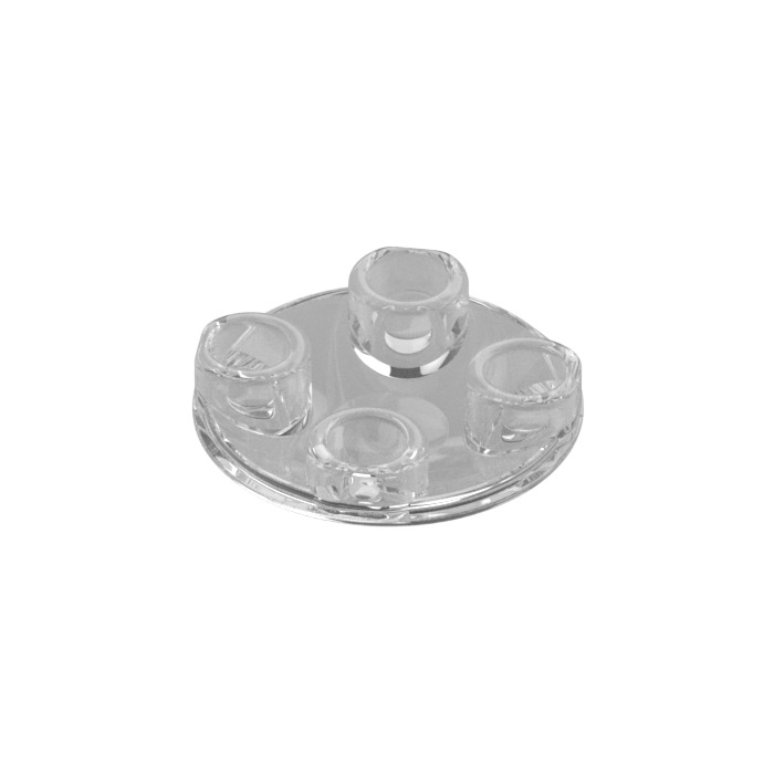 LEGO Transparent Plate 2 x 2 Round with Rounded Bottom (2654 / 28558 ...