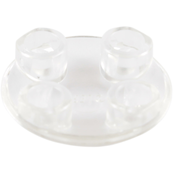 LEGO Transparent Plate 2 x 2 Round with Rounded Bottom (2654 / 28558 ...