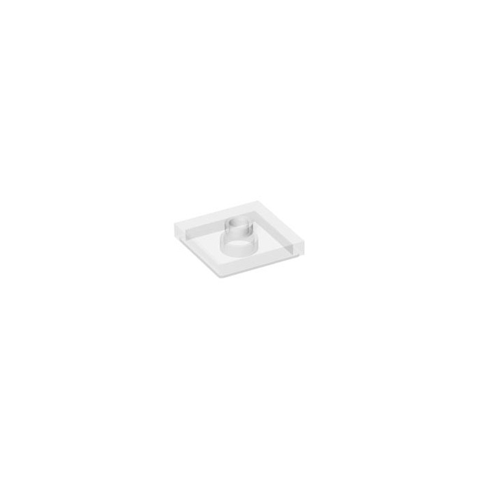 LEGO Transparent Plate 2 x 2 with Groove and 1 Center Stud (23893 / ...