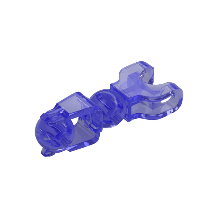 LEGO Transparent Purple Arm / Leg with 2 Ball Joints and Ball Socket ...