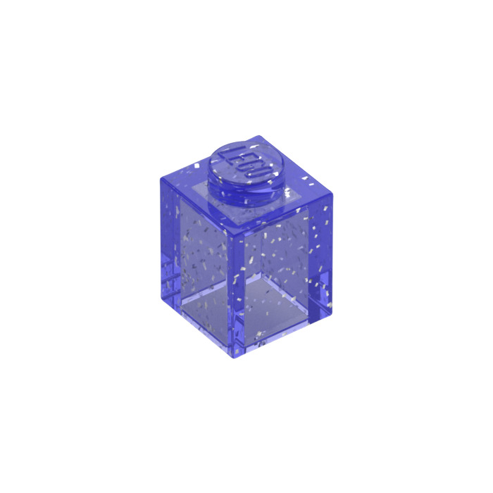 LEGO Transparent Purple Glitter Brick 1 x 1 (3005 / 30071) | Brick Owl