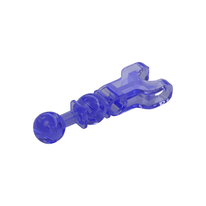 LEGO Transparent Purple Medium Ball Joint on Axle with Ball Socket and ...