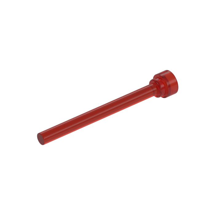 LEGO Transparent Red Antenna 1 x 4 with Rounded Top (3957 / 30064 ...