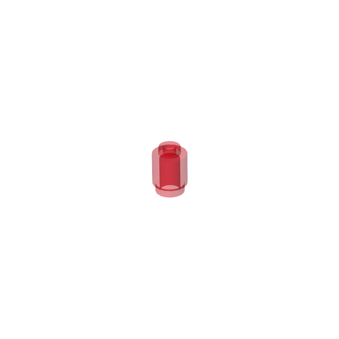 LEGO Transparent Red Brick 1 x 1 Round with Open Stud (3062 / 35390 ...