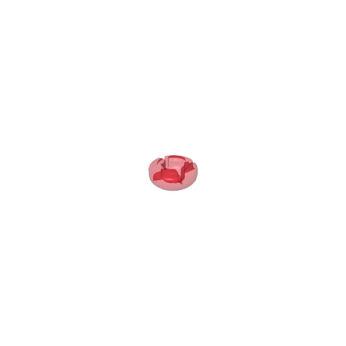 LEGO Transparent Red Clikits Round 2 x 2 Small with Hole (45477 / 51509 ...