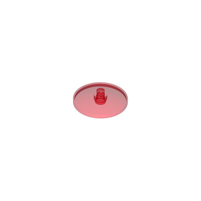 LEGO Transparent Red Dish 4 x 4 (Solid Stud) (3960 / 30065) | Brick Owl ...