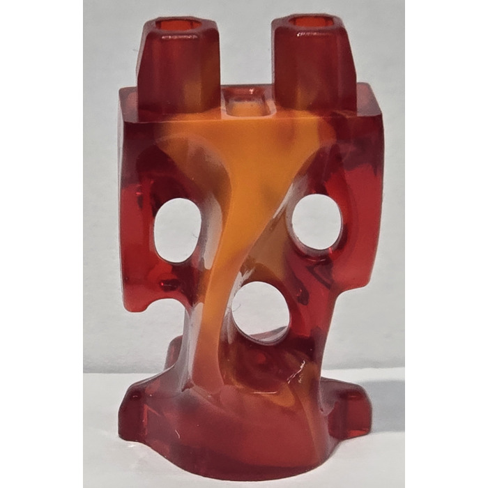 LEGO Transparent Red Ghost Legs with Marbled Orange (19859) | Brick Owl ...