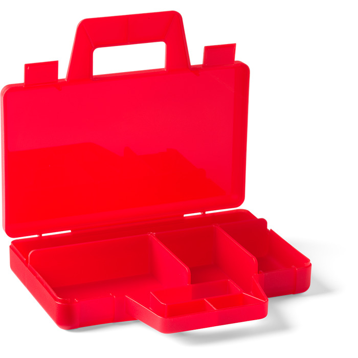 LEGO Transparent Red Sorting Case To Go (5005769) | Brick Owl - LEGO ...