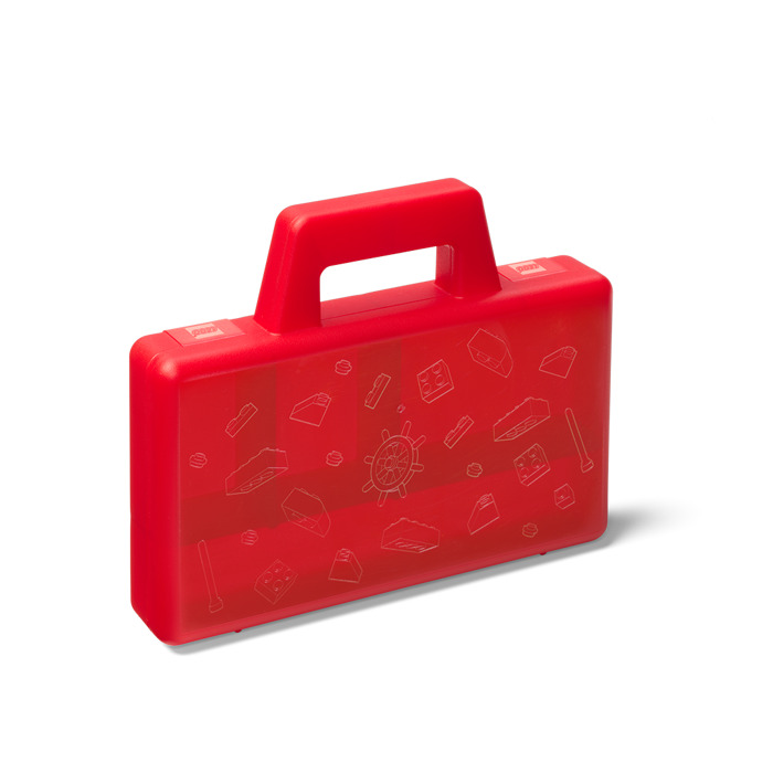 LEGO Transparent Red Sorting Case To Go (5005769) | Brick Owl - LEGO ...